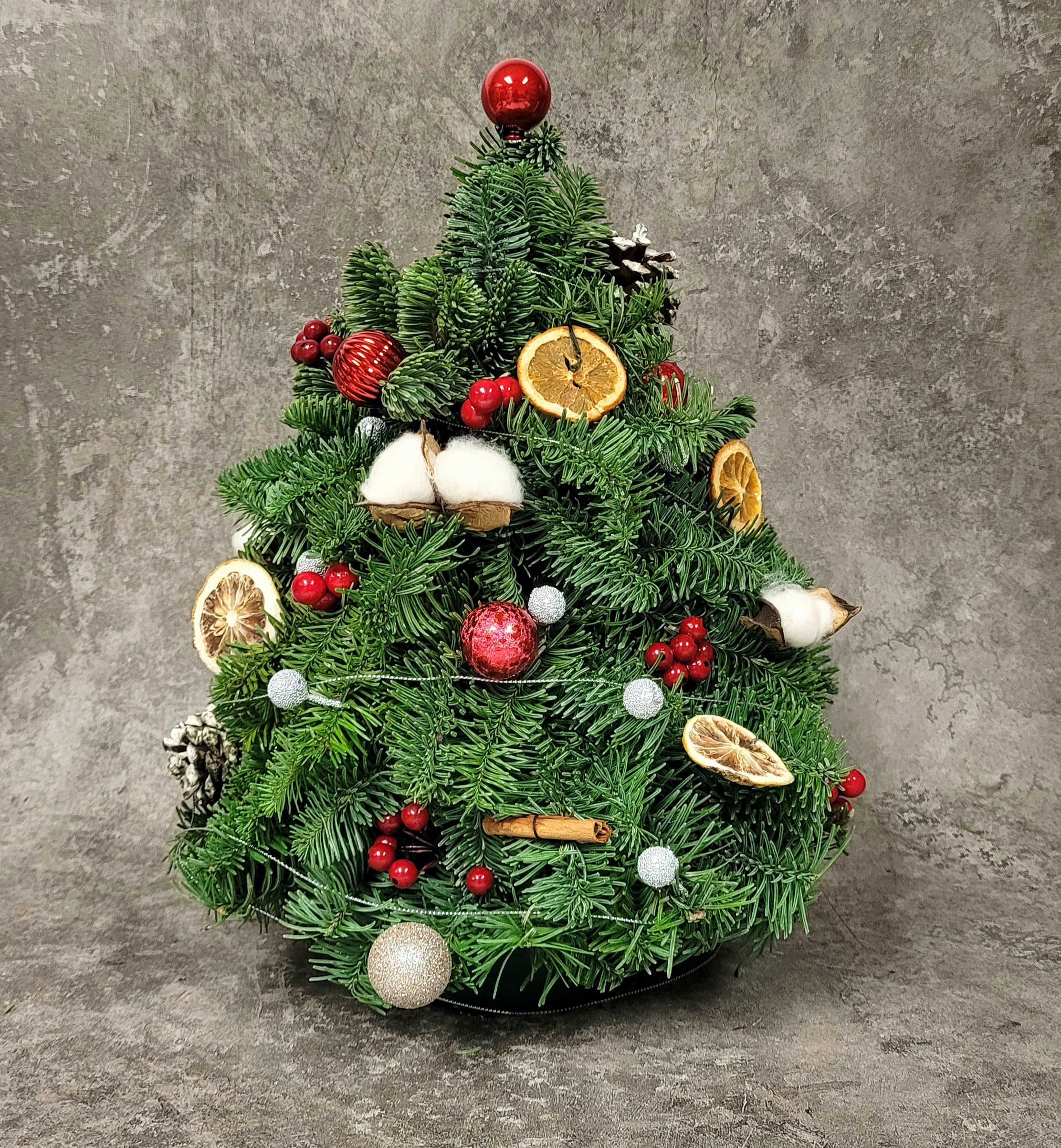 Christmas Mini Nobel Fir Tree with Dried Fruit – Gift Awesome